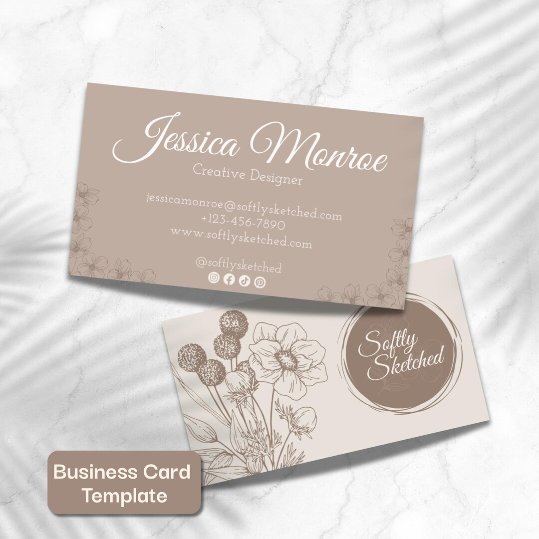 Editable Business Card for Small Business Card Template for Small ...