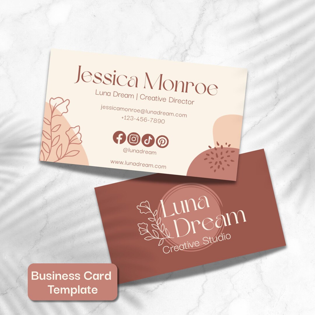 Editable Business Card for Small Business Card Template for Small ...
