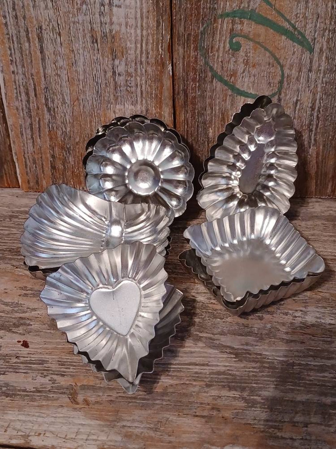 Vintage Candy Chocolate Tin Molds Set of 12 up to 3 Different Shapes - Etsy