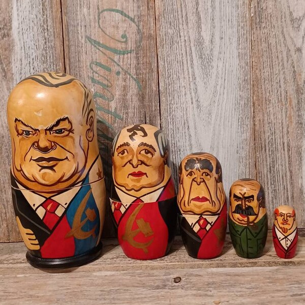 Russian Leader Nesting Dolls - Etsy