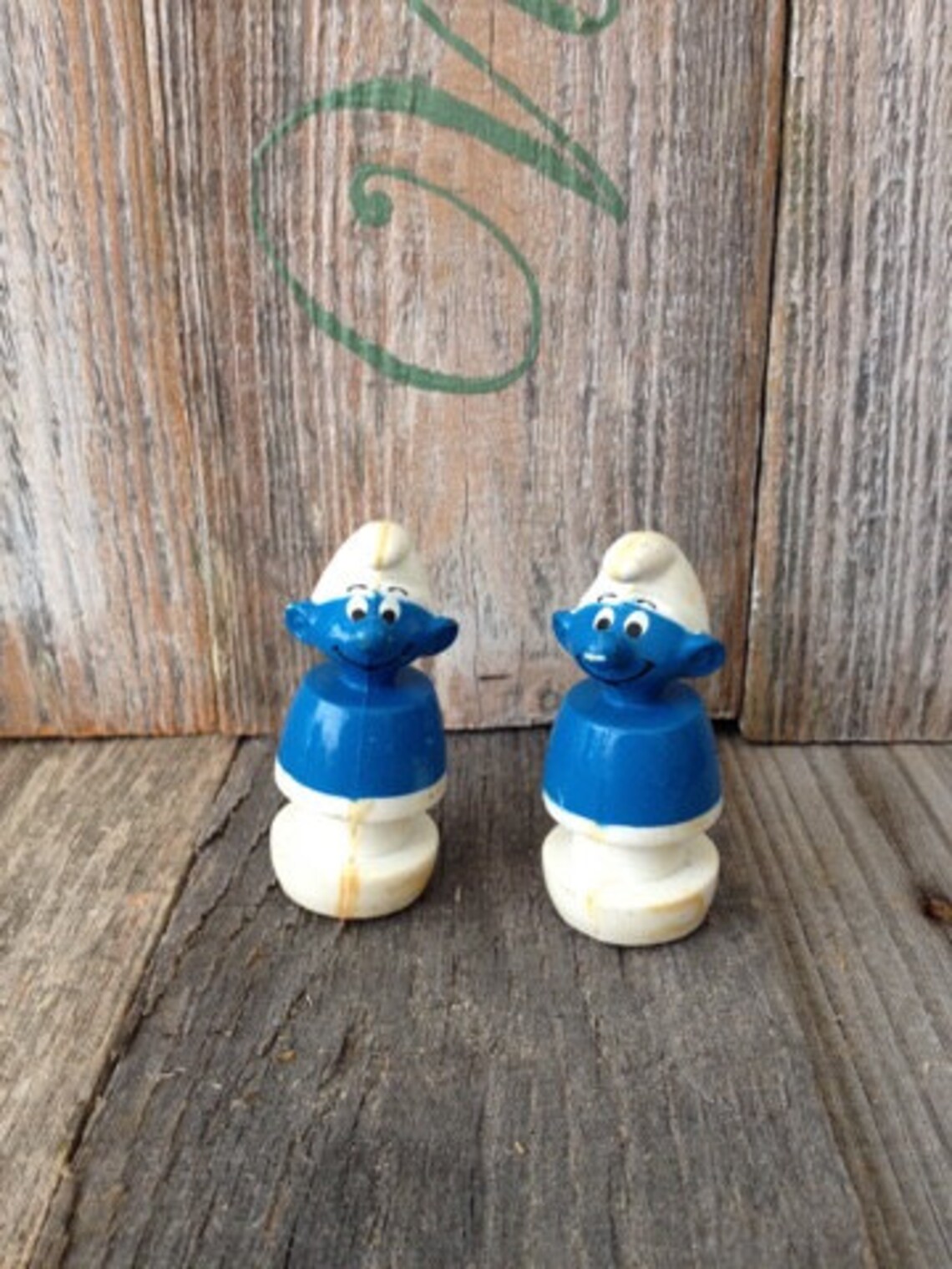 Vintage Pitufo Figura Set de 2 De 1980 Pitur fiduciario | Etsy