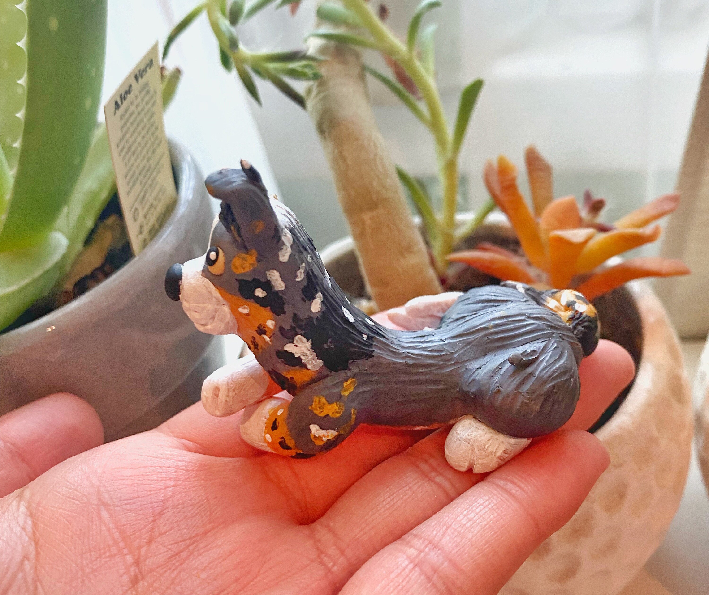 Australian Shepard Figurine, Aussie Gift, Pet Figurine, Dog Figurine - Etsy