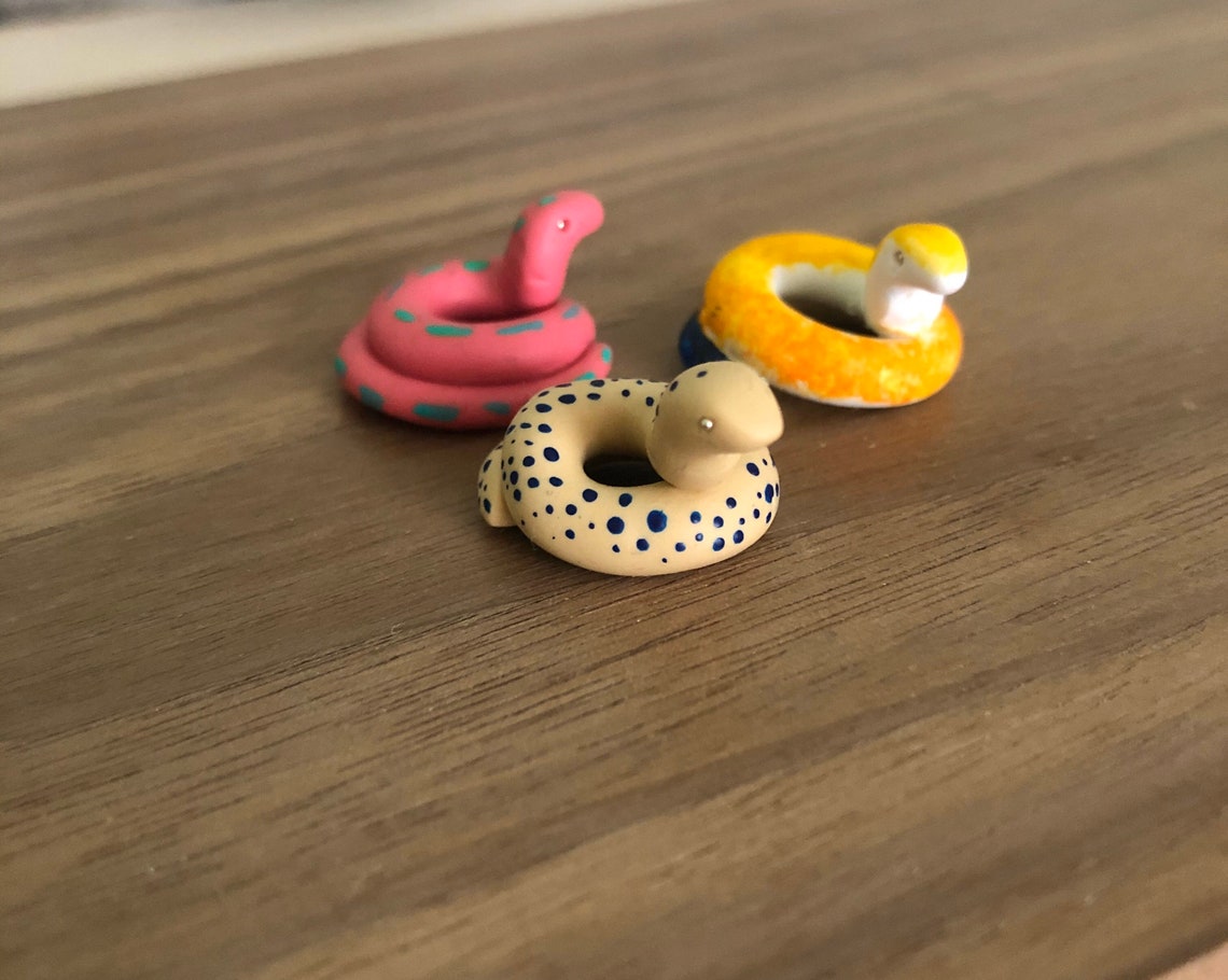 Polymer Clay Snakesset of 3 Mini Snakes Custom Snakes - Etsy