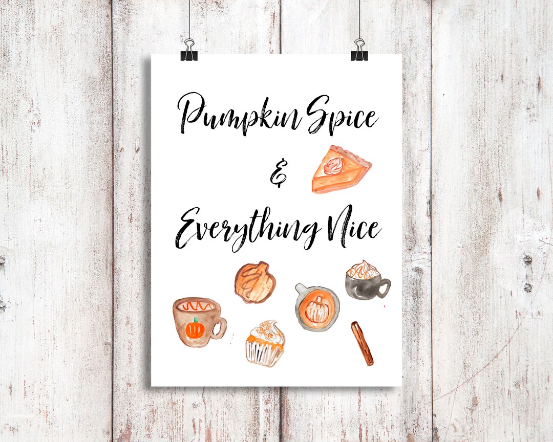 Pumpkin Spice / Instant Download / Printable - Etsy