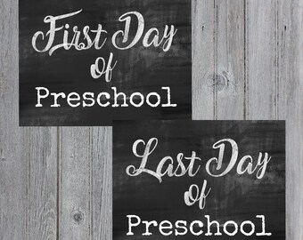 Printable School Sign First Day or Last Day, Back to School Sign, Print ...