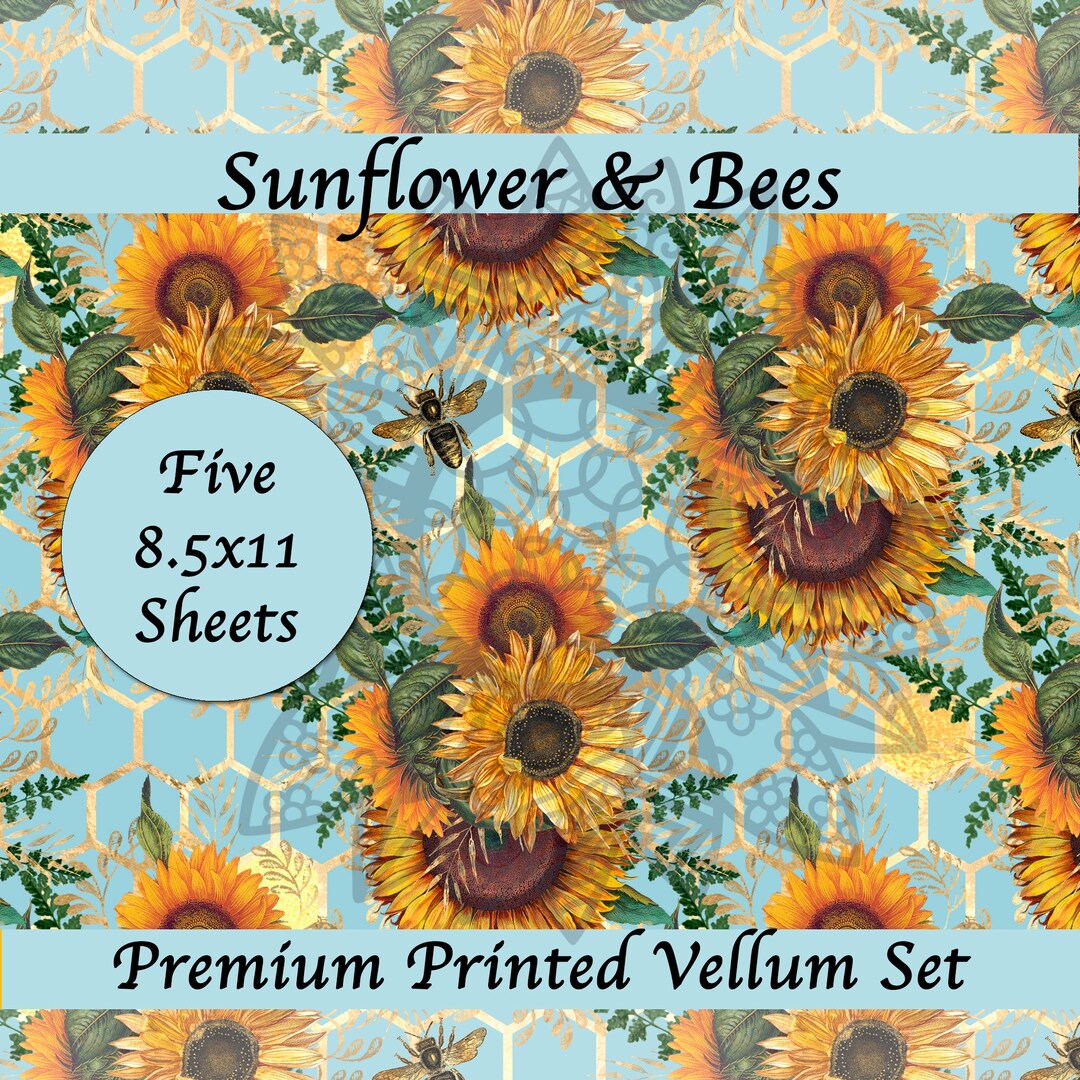 Printed Vellum Sheets//patterned Vellum//scrapbook Vellum//scrapbook ...