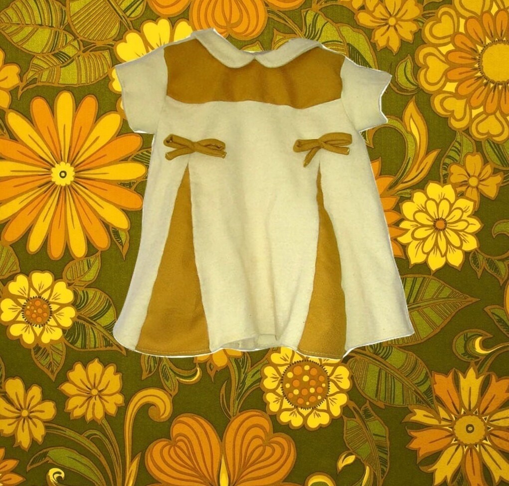 60s mod dress baby girl clothes vintage bow peter pan collar | Etsy