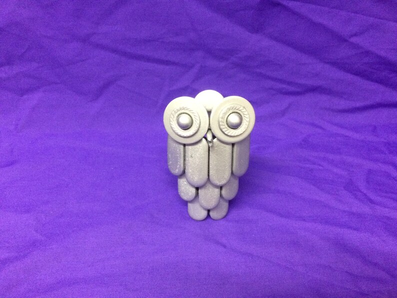 Upcycled Metal Small Owl Sculpture Art - Etsy