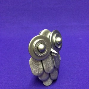 Upcycled Metal Small Owl Sculpture Art - Etsy