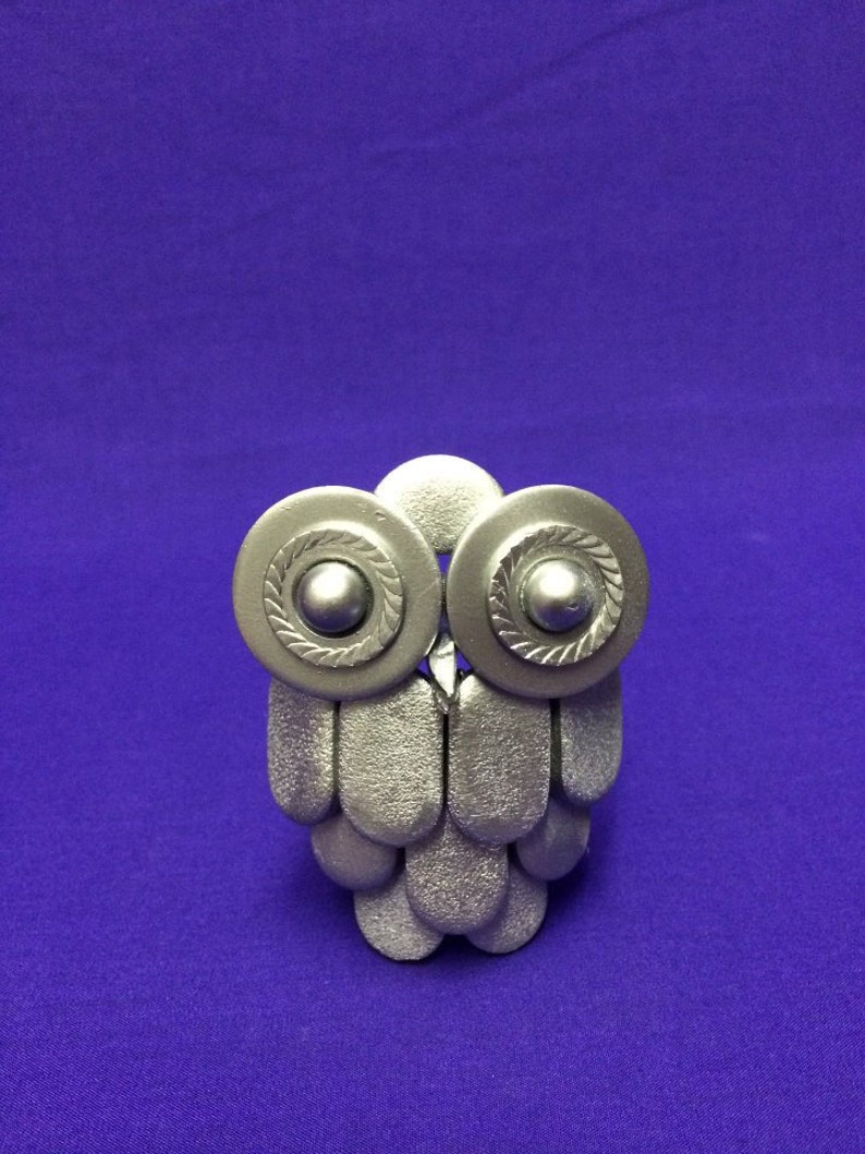 Upcycled Metal Small Owl Sculpture Art - Etsy