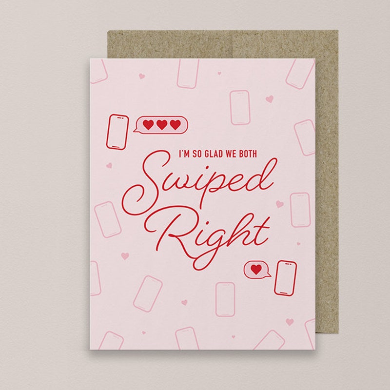 Swiped Right Card - Etsy