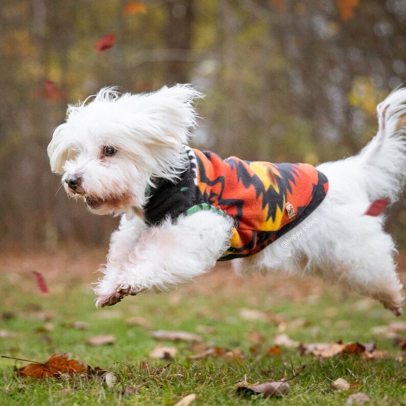 Dog Fleece Tanktop Aztec Dog Sweater Warm Dog Apparel Dog - Etsy