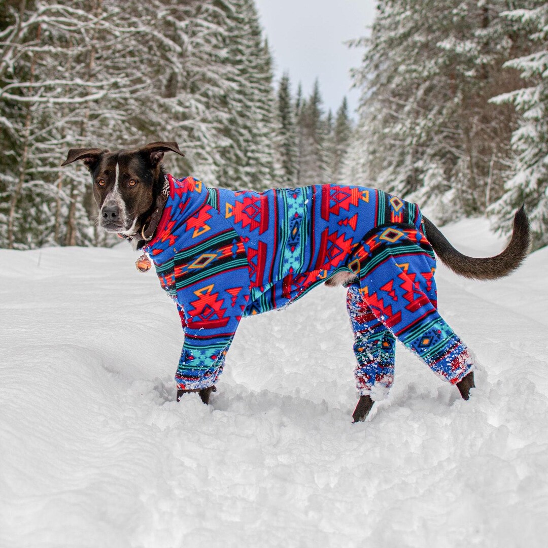 Dog Jumpsuit, Southwestern Dog Coat, Dog Jammies, Custom Dog Pullover ...