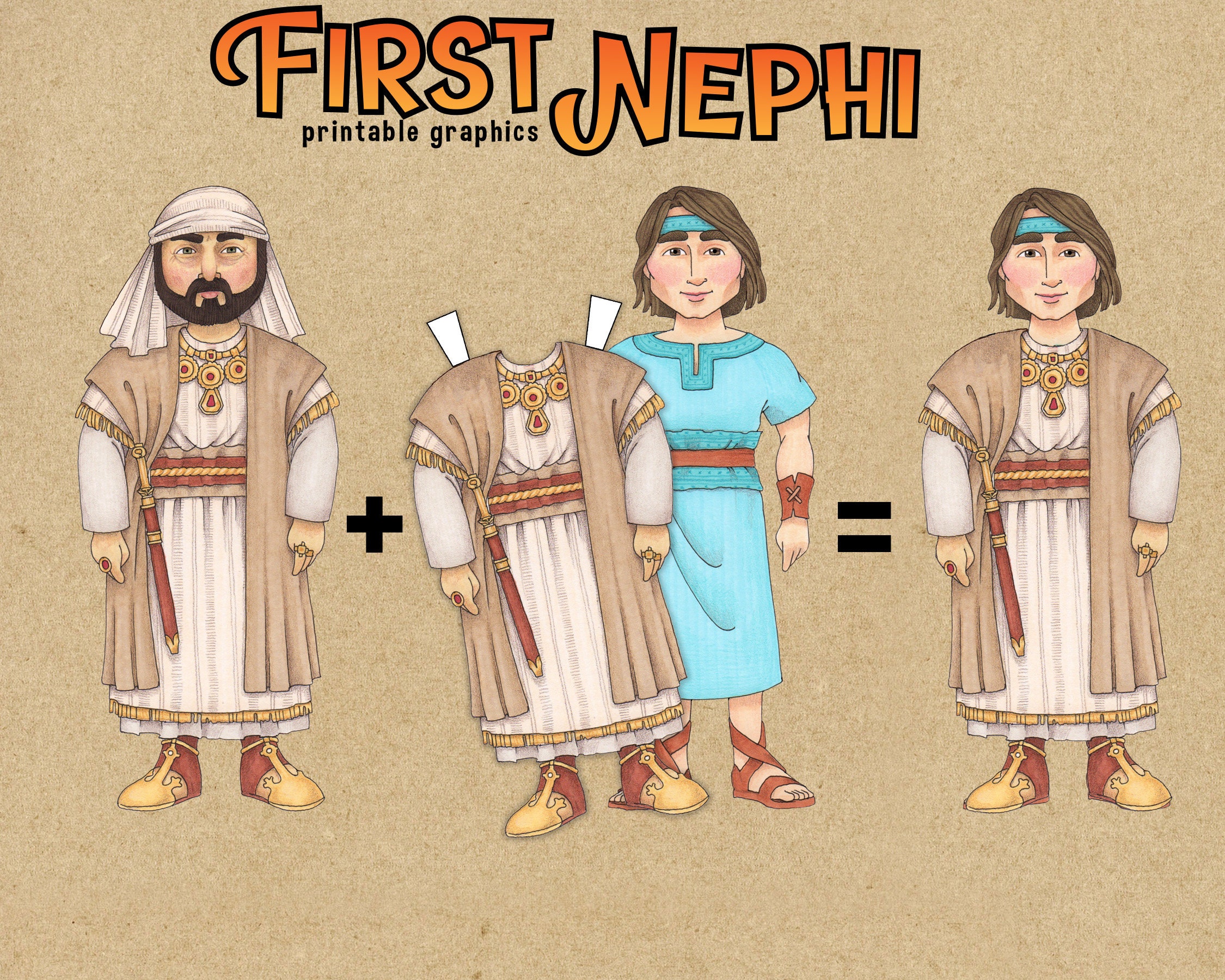 PRIMEROS gráficos imprimibles de NEPHI y clip art digital | Etsy