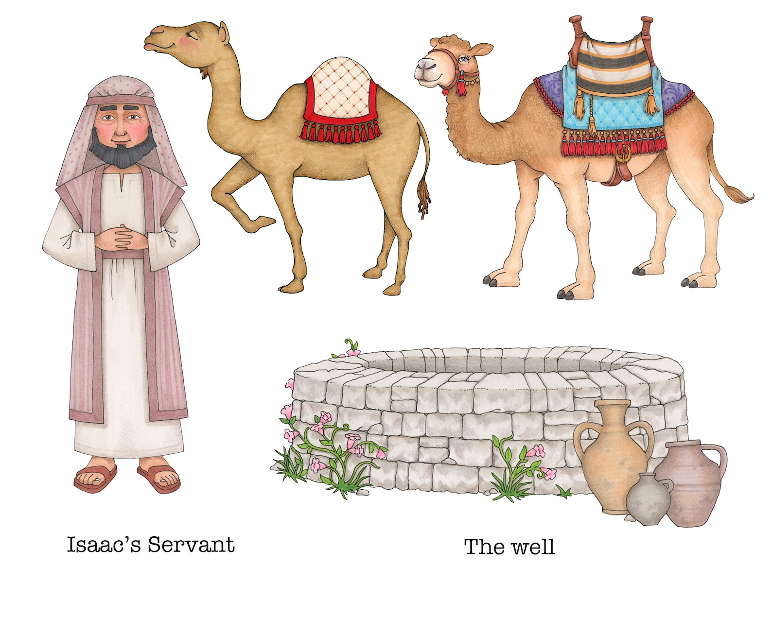 Isaac & Jacob, Old Testament Clip Art Set - Etsy