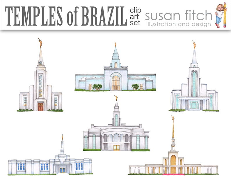 LDS Temples of BRAZIL - Etsy