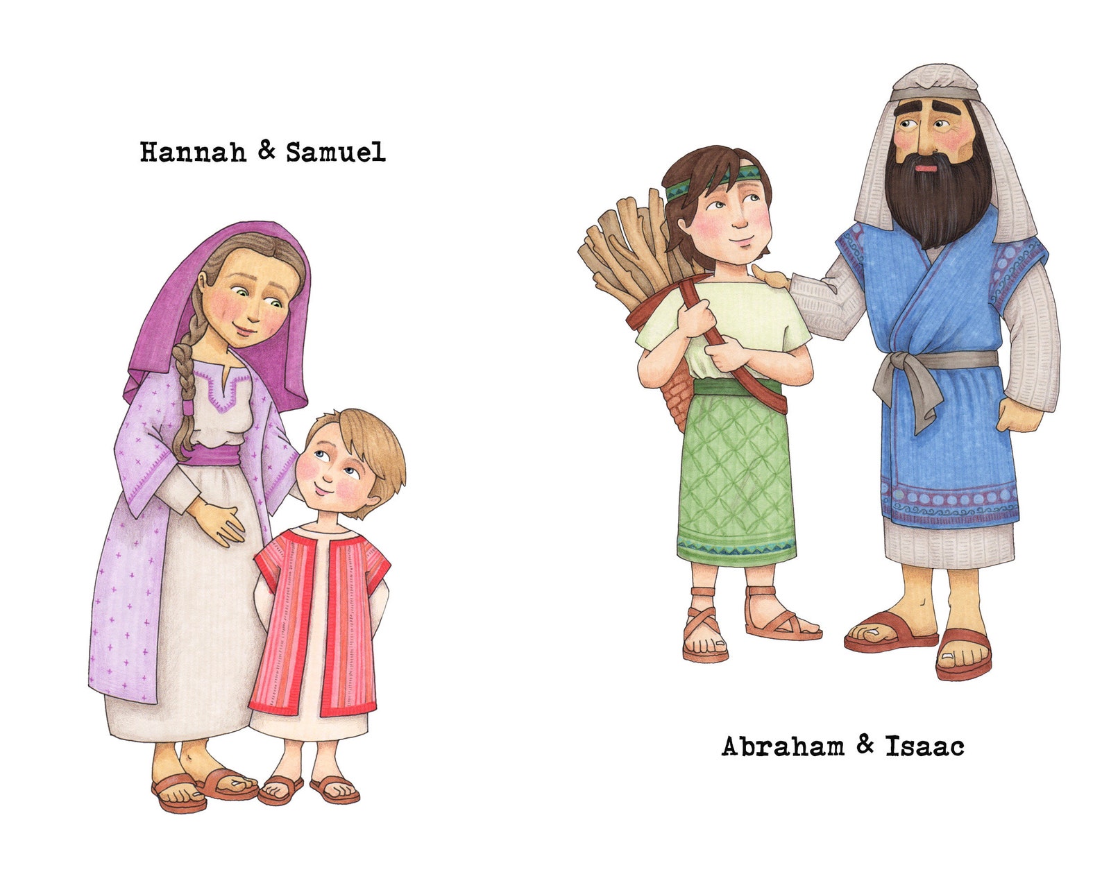 Old Testament Characters Digital Clip Art | Etsy