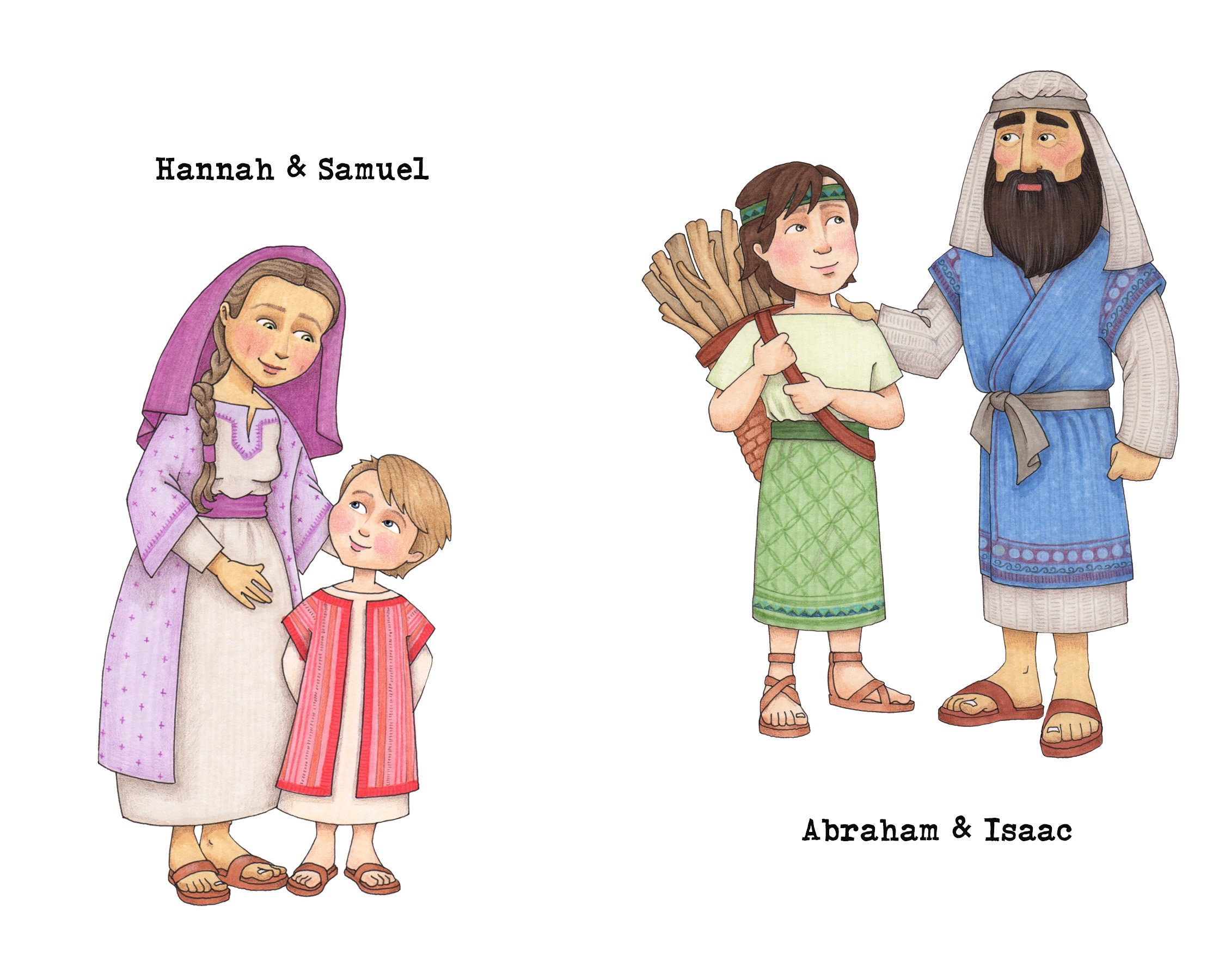 Old Testament Characters Digital Clip Art - Etsy UK