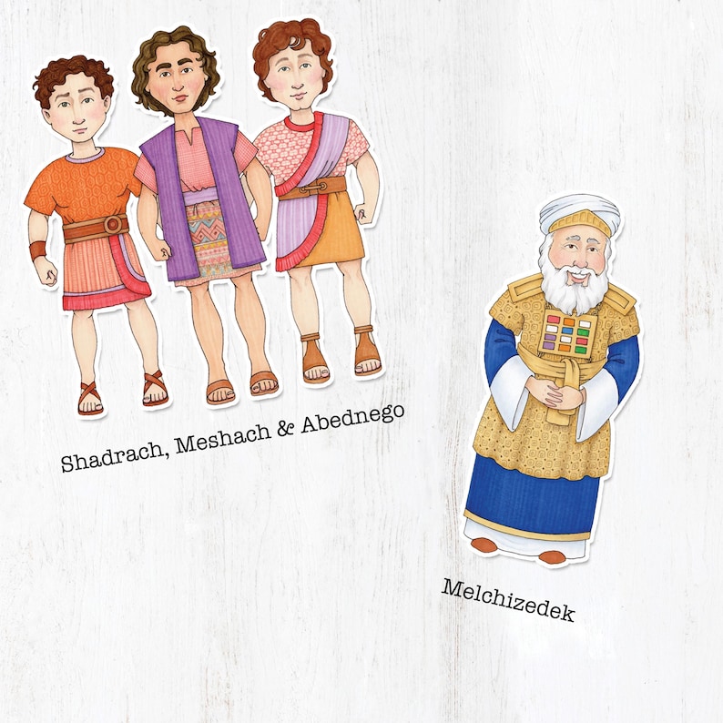 Old Testament Bible Characters Printable Set | Christian Teaching ...