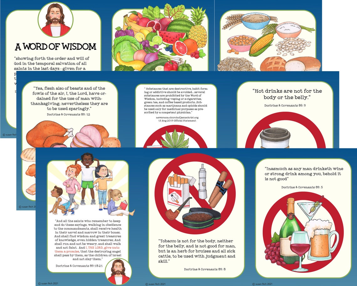 WORD OF WISDOM Printables - Etsy