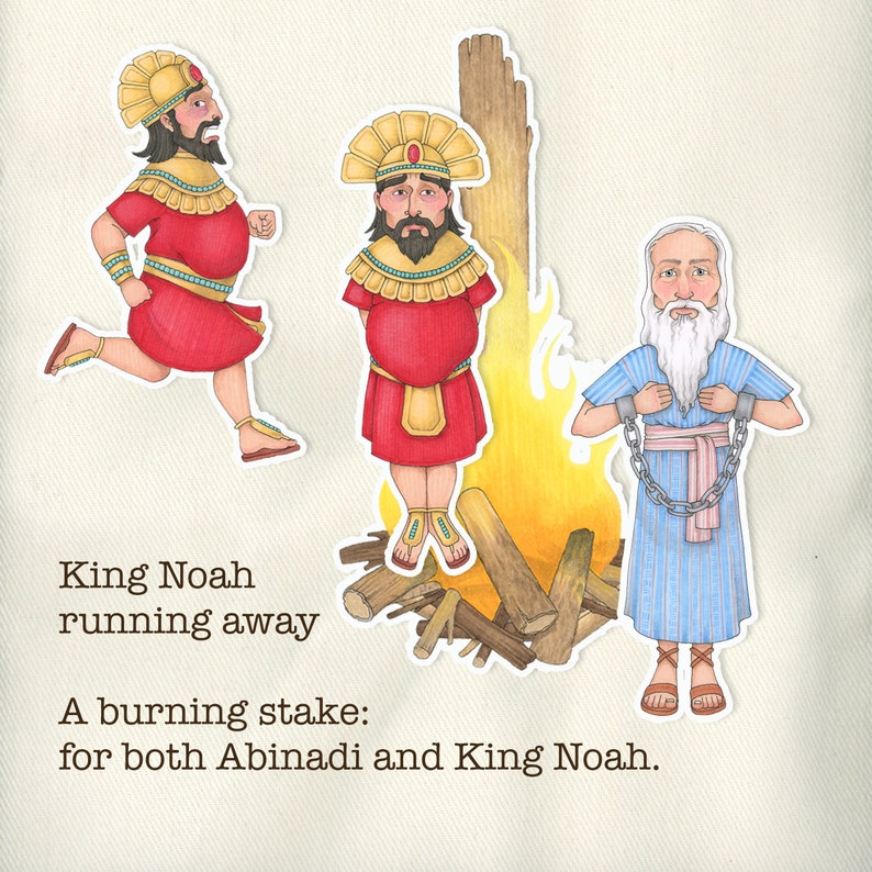 Abinadi and King Noah, Characters Based on the Book of Mormon Story - Etsy