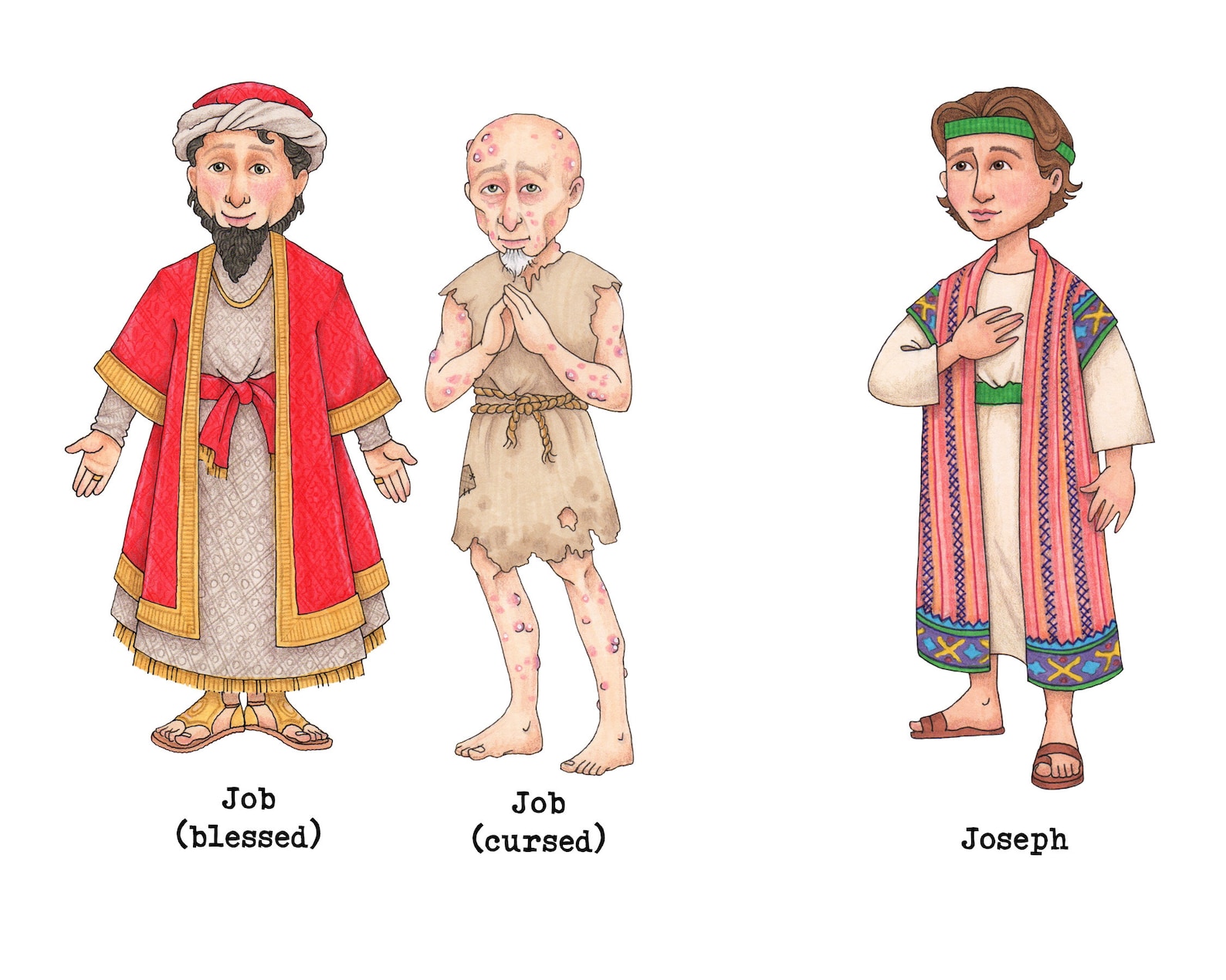 Old Testament Characters Digital Clip Art - Etsy