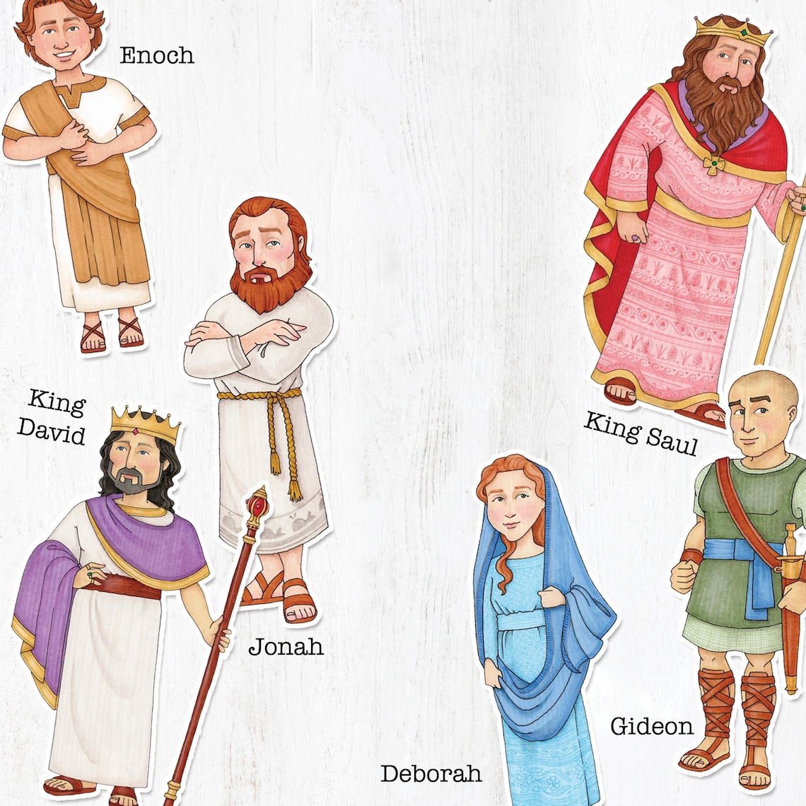 Old Testament Bible Characters Printable Set | Christian Teaching ...
