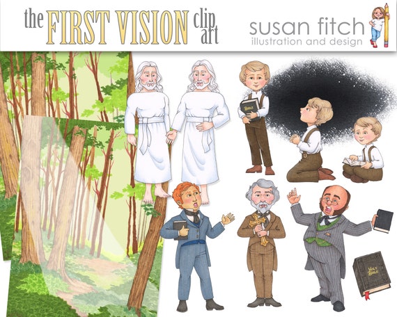 Joseph Smith's First Vision Clip Art Set | Etsy UK