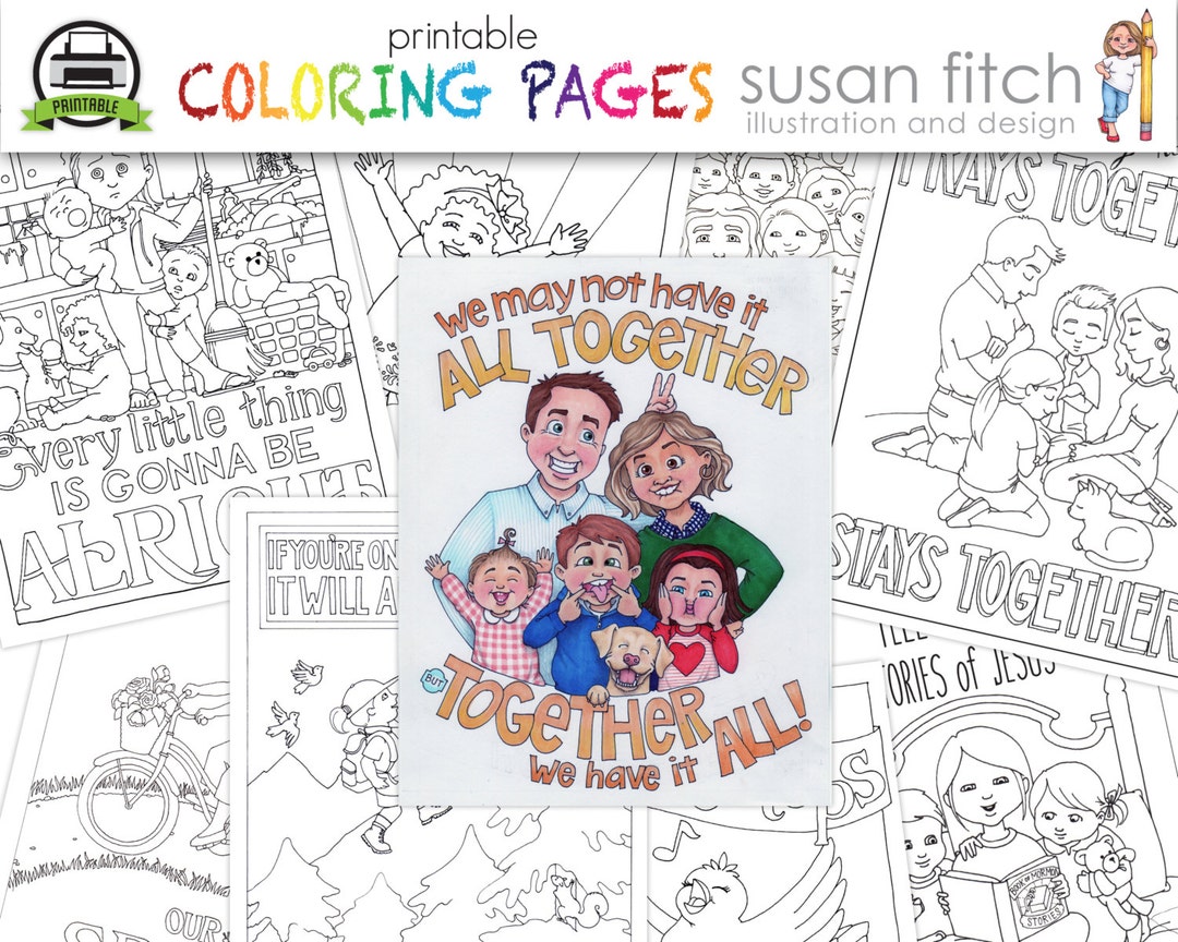 Printable Coloring Pages - Etsy