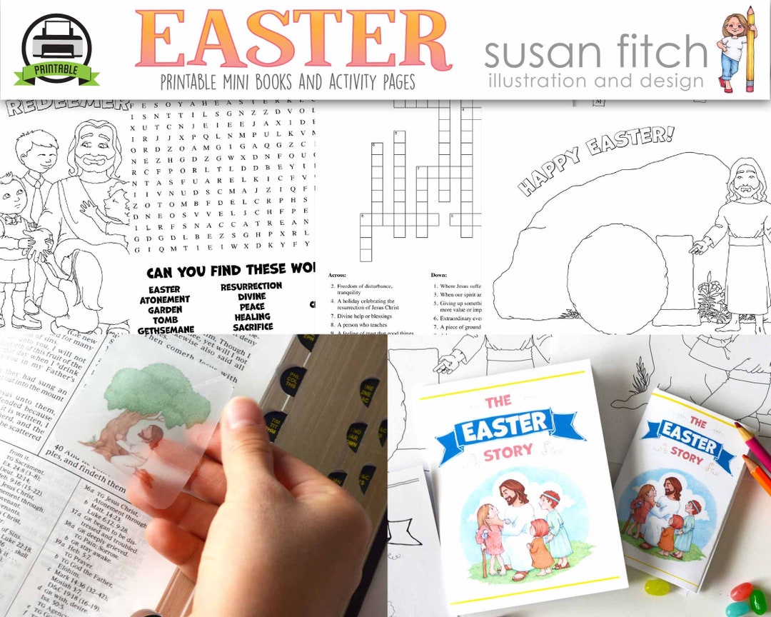 EASTER Mini Books and Printable Activity Pages - Etsy