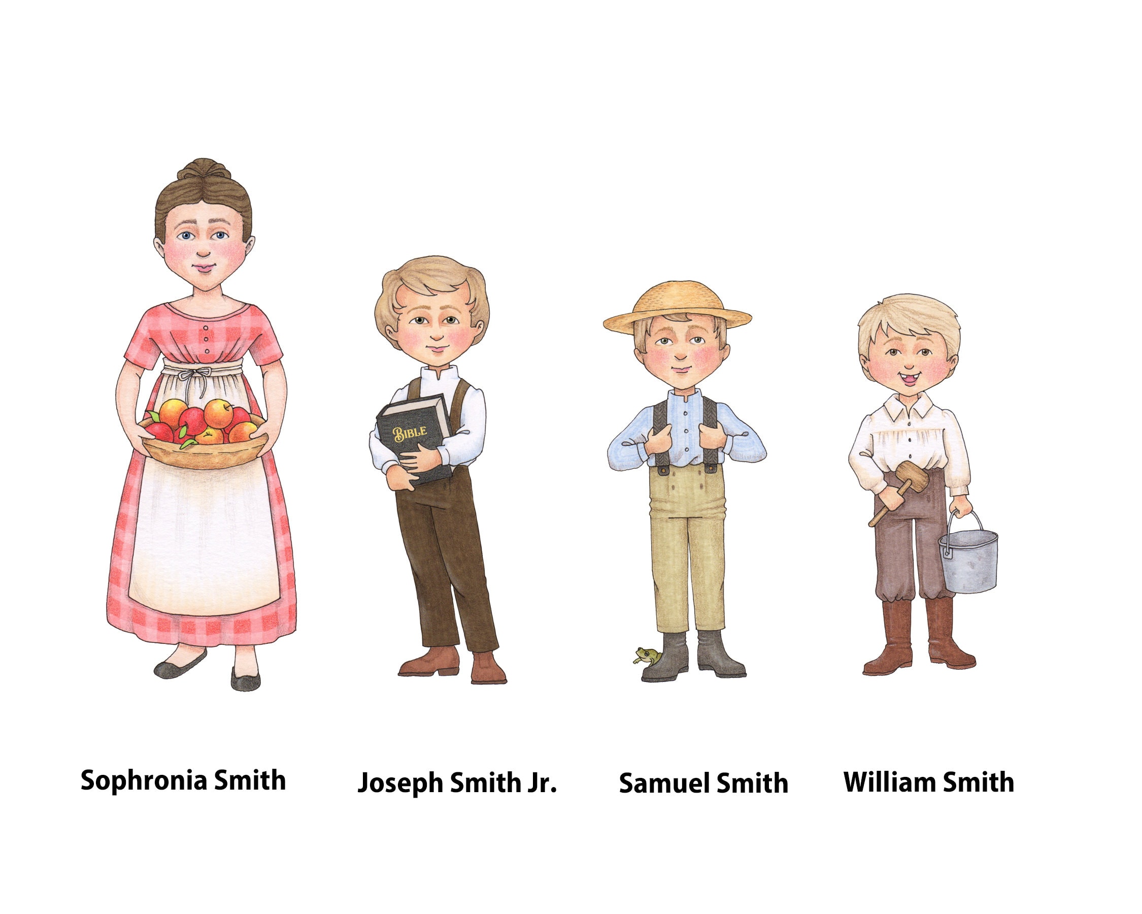The Joseph Smith Family Clip Art Set - Etsy