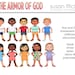 The Armor of God Printable Paper Dolls and Coloring Pages - Etsy Canada