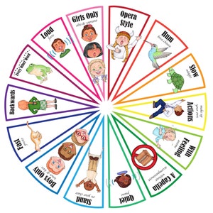 Singing Styles Spin Wheel & Cards - Etsy