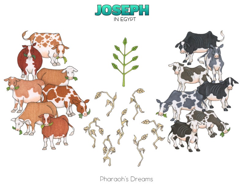Joseph in Egypt Printable Bible Story - Etsy