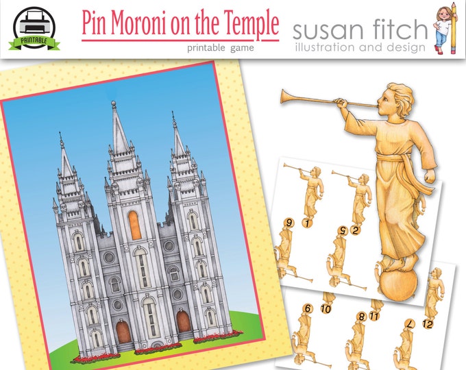 LDS Temple Matching Game - Etsy