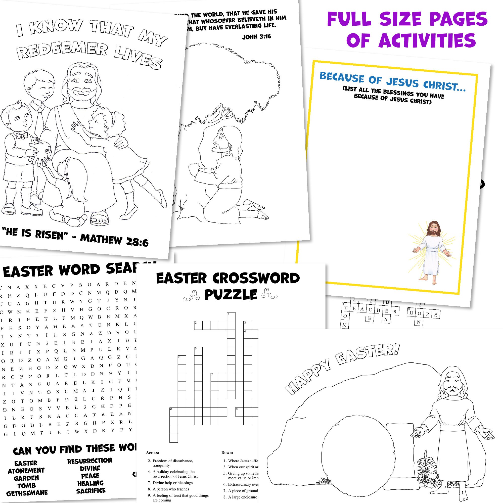 EASTER Mini Books and Printable Activity Pages - Etsy Australia