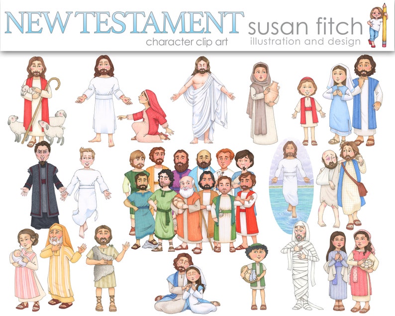 New Testament Character Clip Art - Etsy