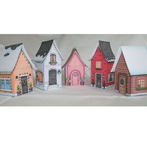 PAPER CHRISTMAS HOUSES - Etsy