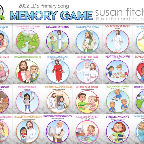 Follow the Prophet Visuals Matching Game lds Primary Song - Etsy