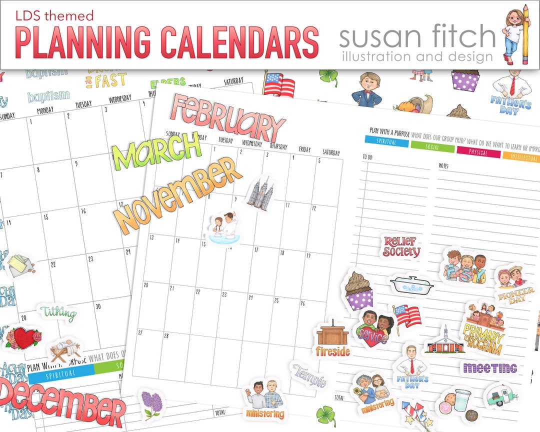 LDS Planning Calendars - Etsy