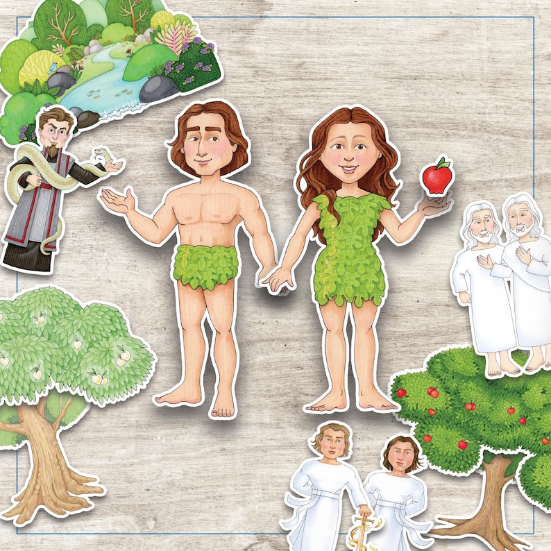 Adam and Eve Bible Story Printables | LDS Primary Lesson | Sunday ...