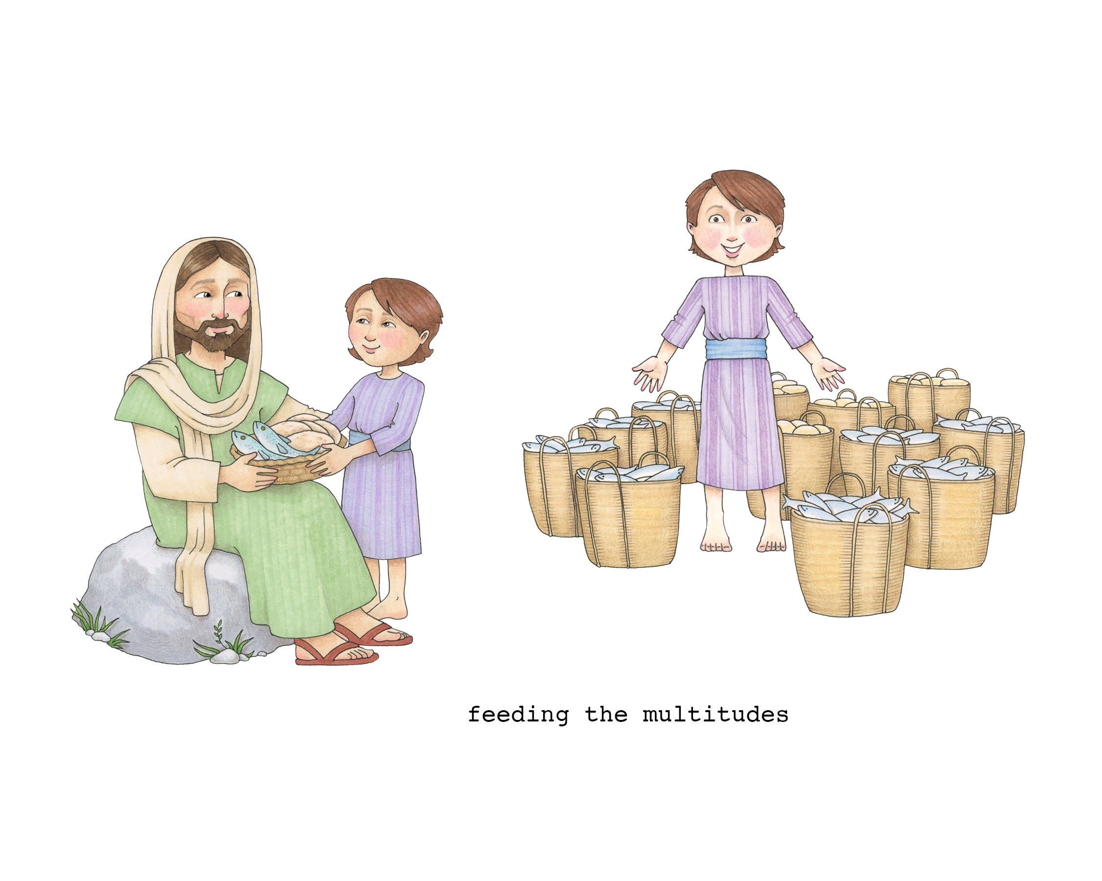 The Miracles of Jesus Clip Art Set - Etsy UK