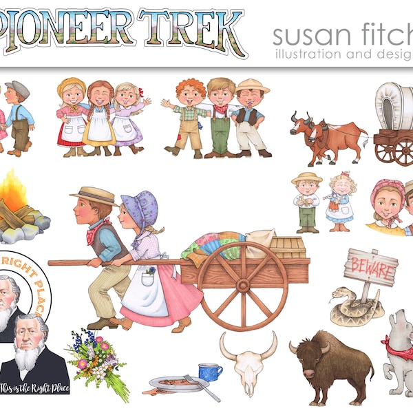 Pioneer Clipart - Etsy