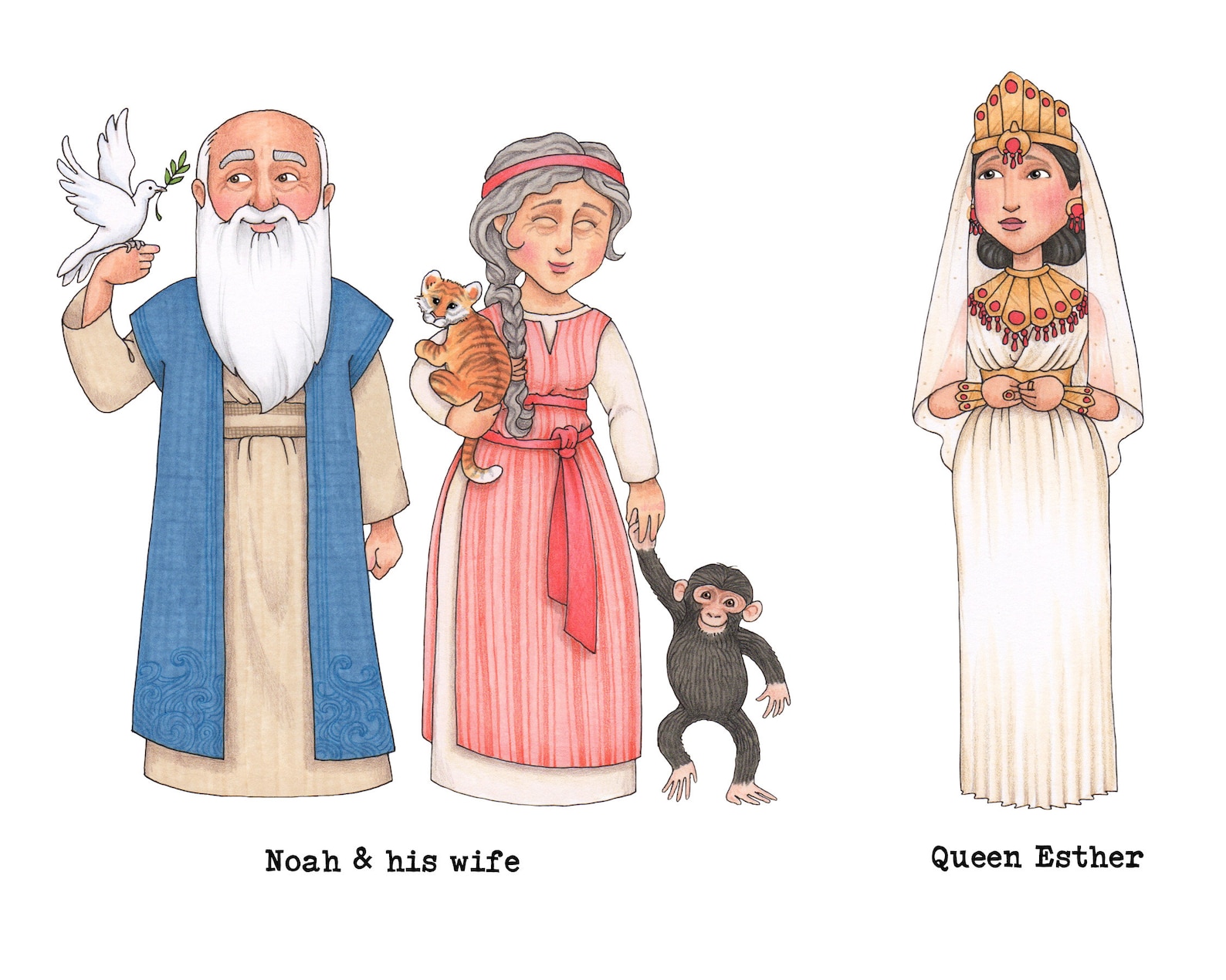 Old Testament Characters Digital Clip Art - Etsy UK