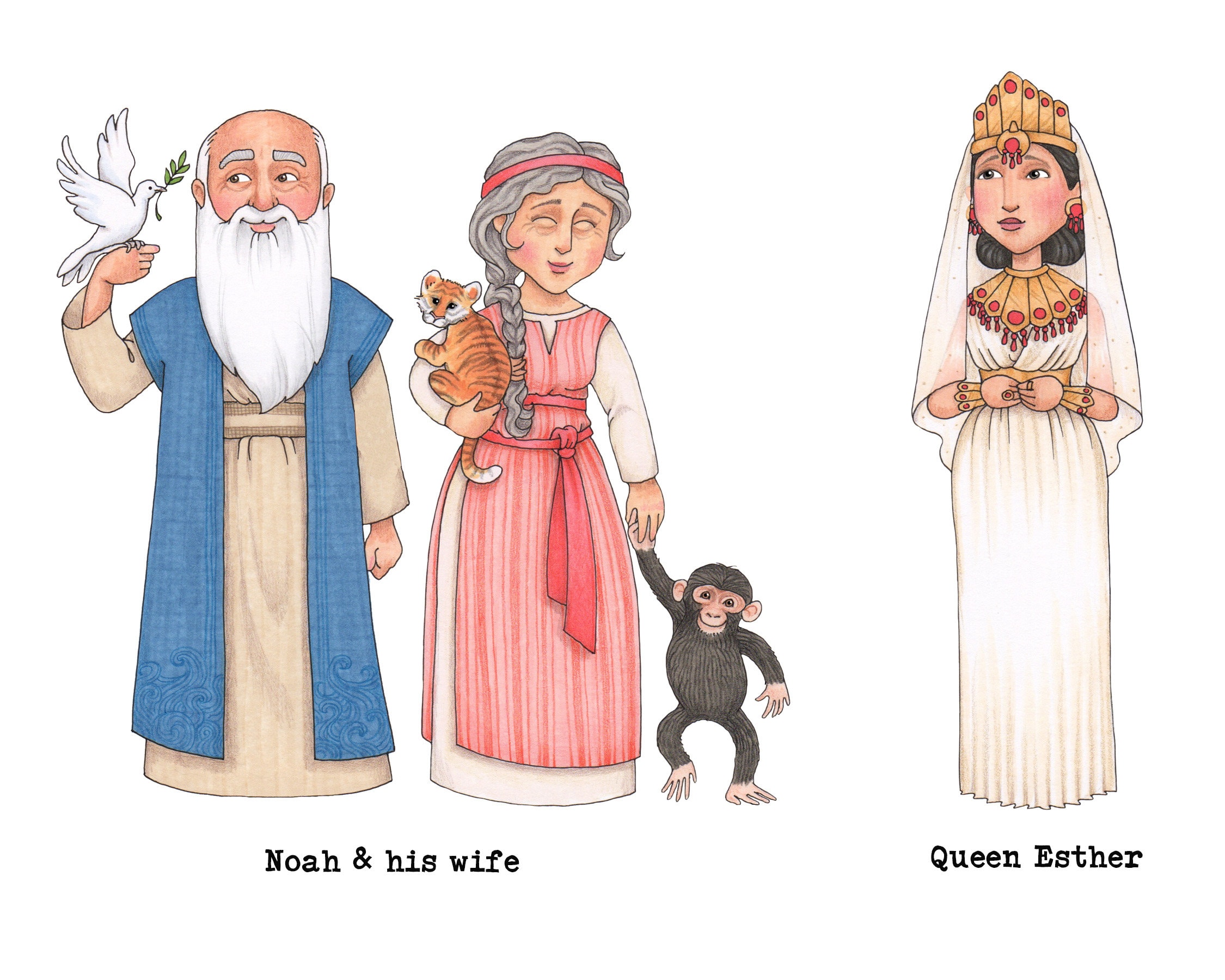 Old Testament Characters Digital Clip Art - Etsy UK
