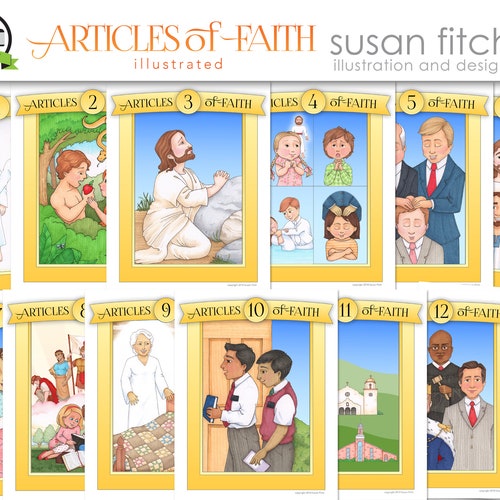 LDS Articles of Faith Posters LARGE Size 16x20 - Etsy