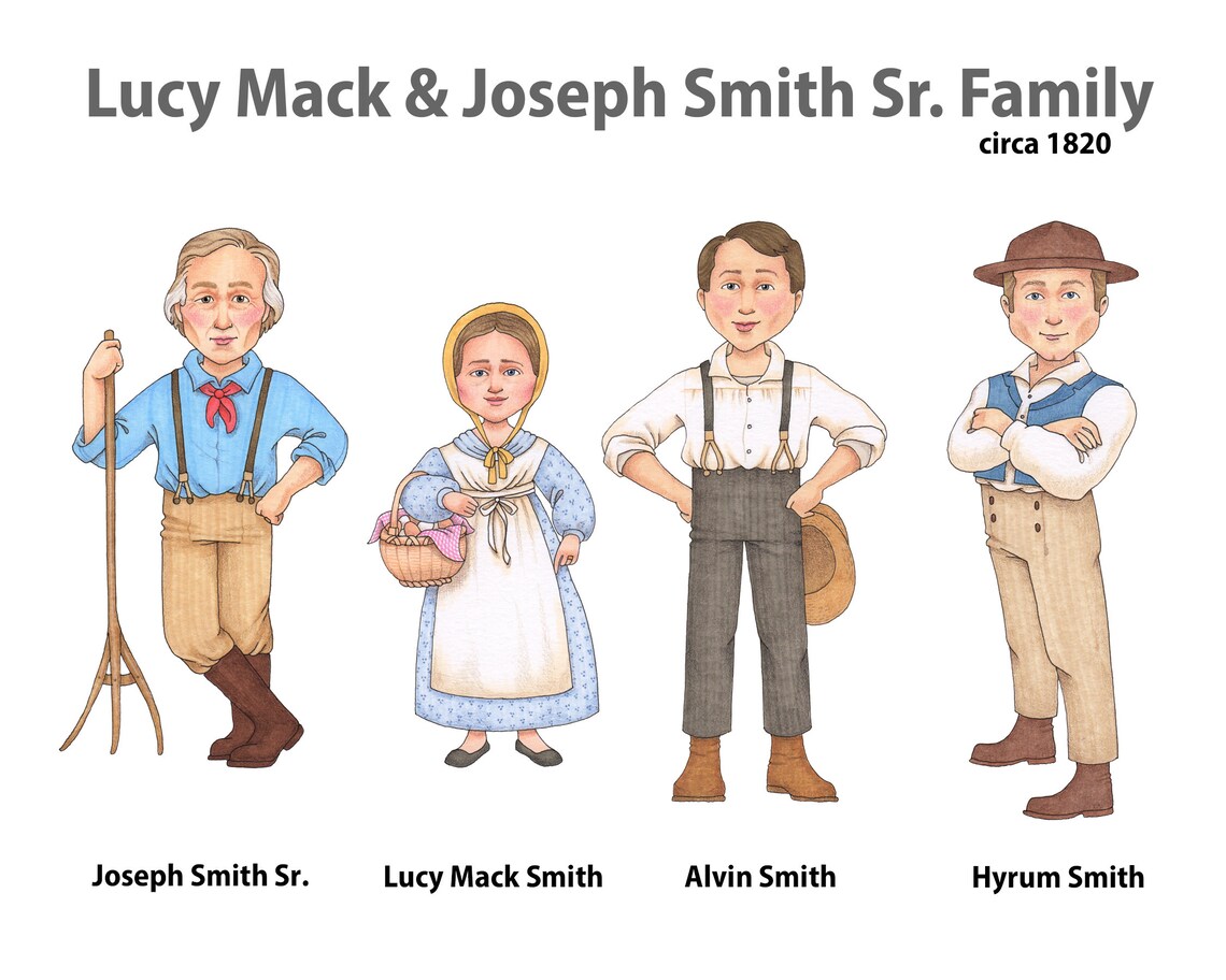 The Joseph Smith Family Clip Art Set - Etsy