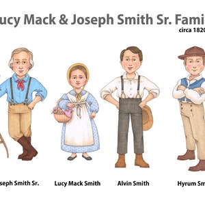 The Joseph Smith Family Clip Art Set - Etsy