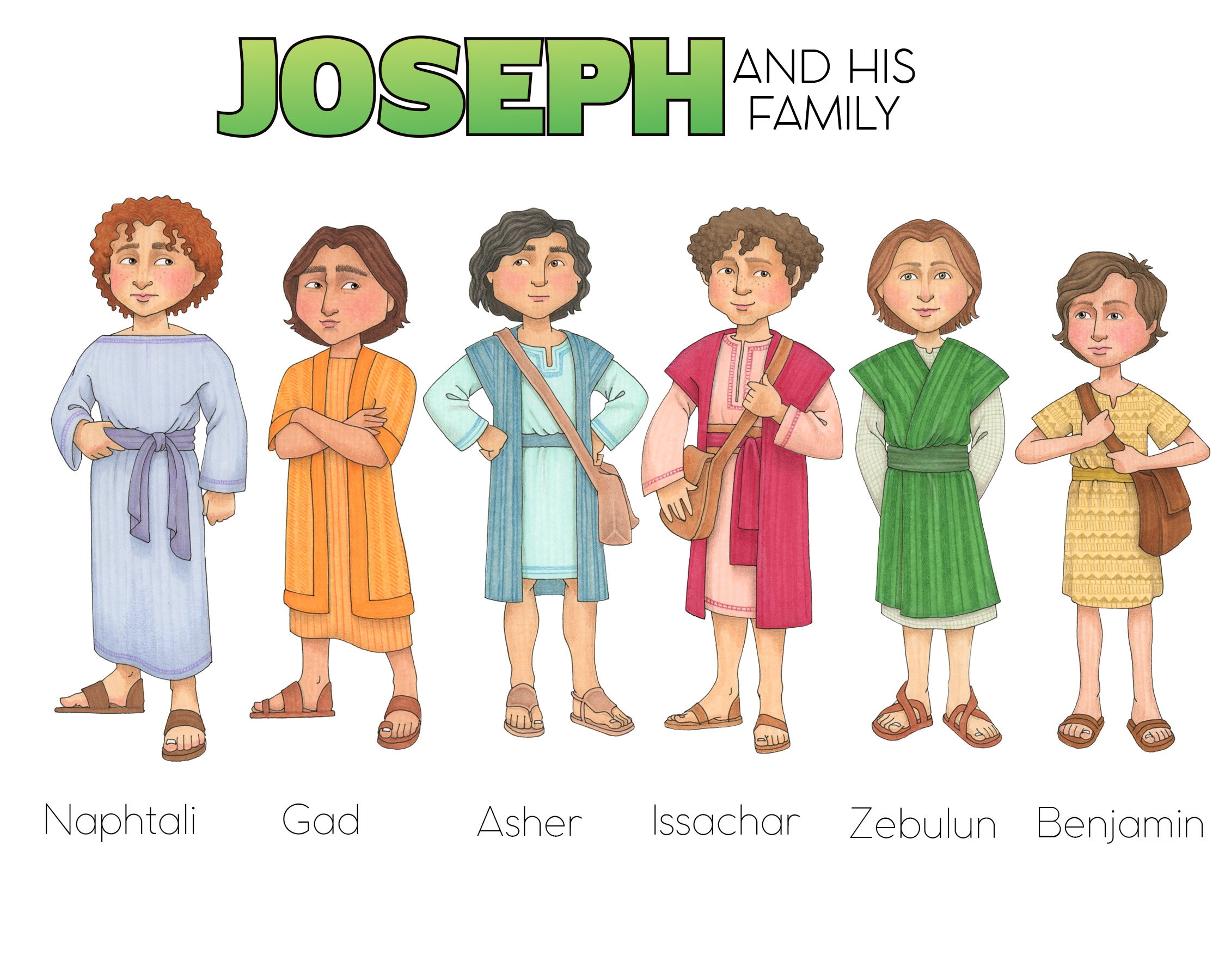 Joseph and His Family - Etsy Australia