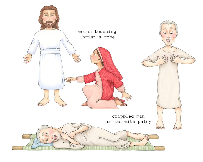 The Miracles of Jesus Clip Art Set - Etsy UK